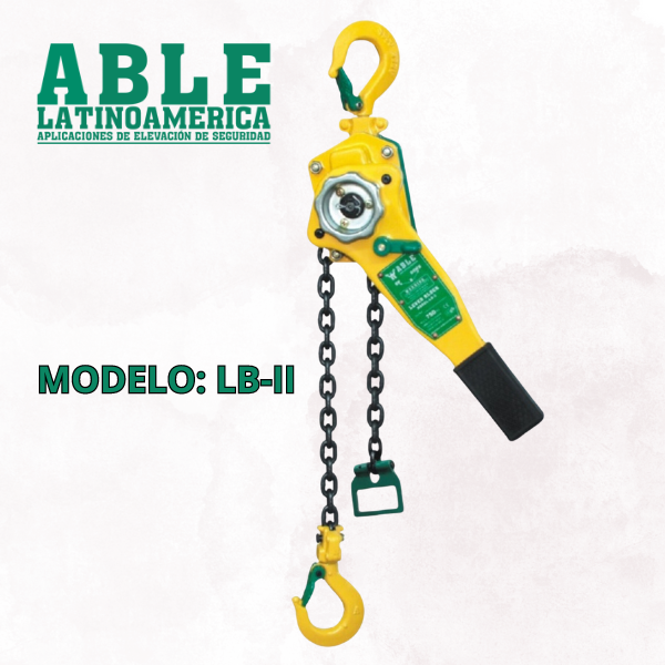 TECLE RATCHET DE 1.5TN – MARCA ABLE – Safety and Lifting